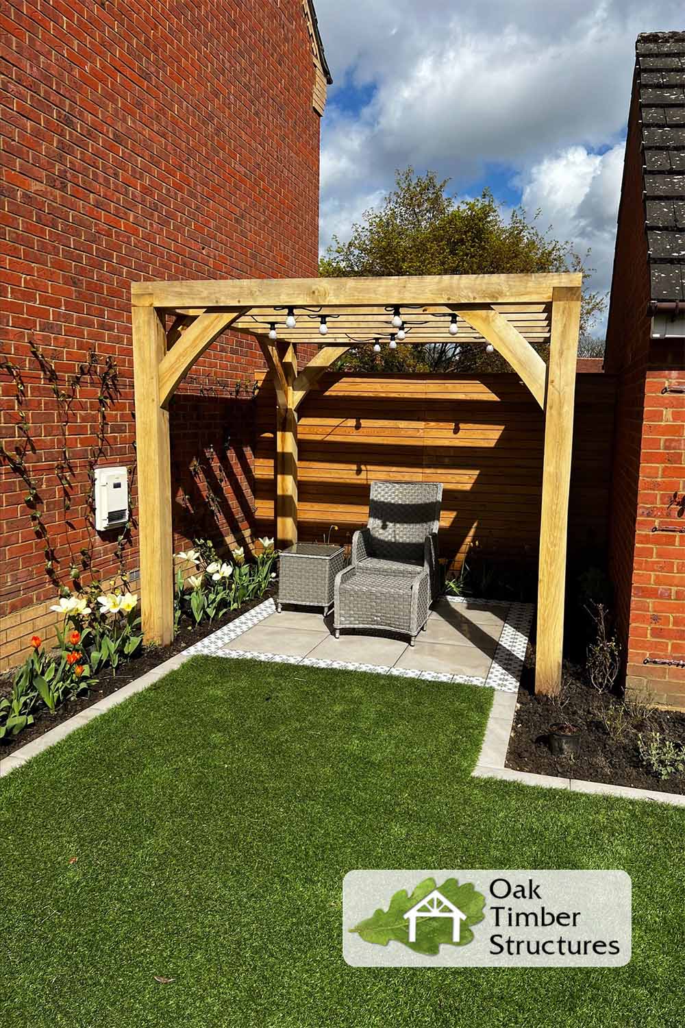 Oak Pergolas made bespoke to your Design